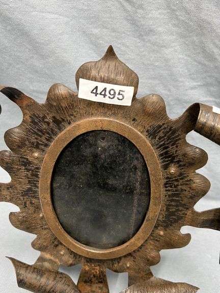 Arts & Crafts wrought iron picture frame - Dixon's Auction at Crumpton