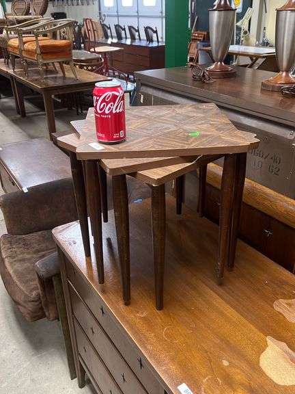 MCM nesting tables, as-is - Dixon's Auction at Crumpton