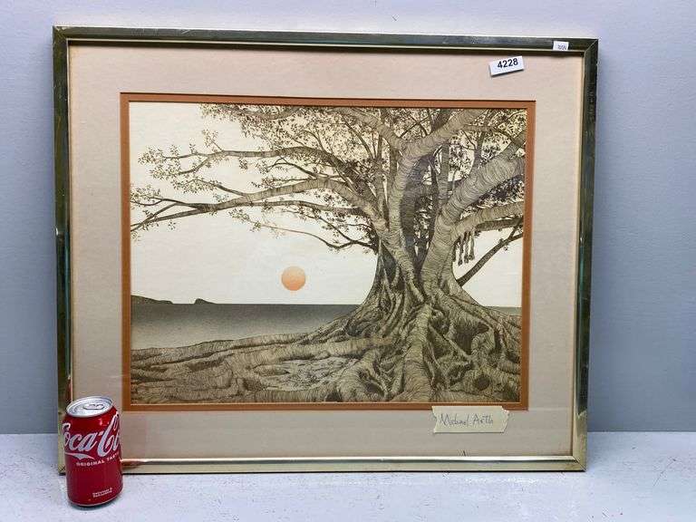 Michael Arth print - Dixon's Auction at Crumpton