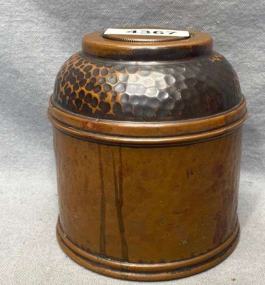 Rumidor hammered copper humidor - Dixon's Auction at Crumpton