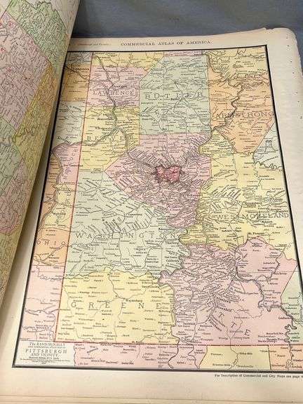 20 large maps of states-1912 - Dixon's Auction at Crumpton
