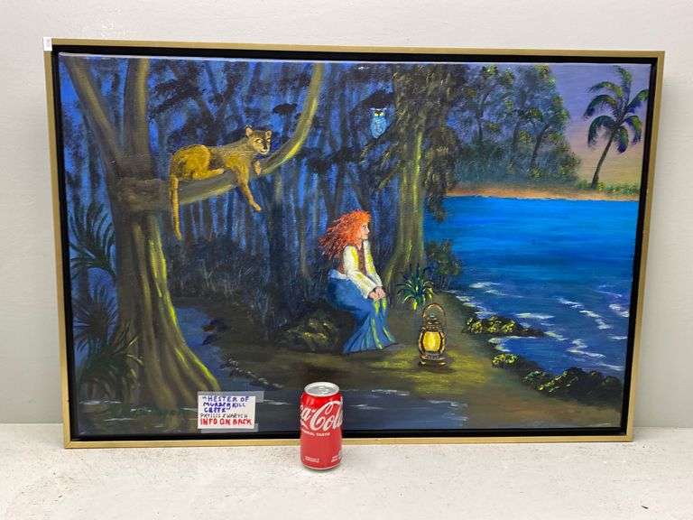 Phyllis Zwarych painting - Dixon's Auction at Crumpton