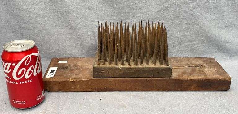 Antique flax hatchel - Dixon's Auction at Crumpton