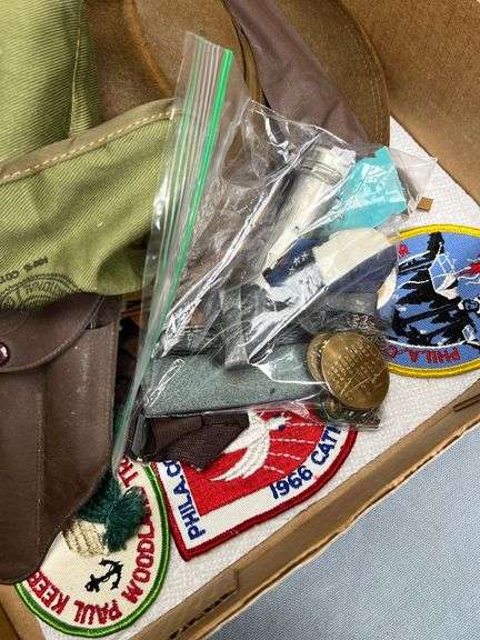 Lot of vintage Boy Scouts memorabilia - Dixon's Auction at Crumpton