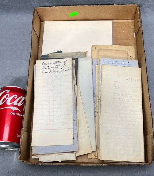 Lot of antique deeds & ephemera - Dixon's Auction at Crumpton