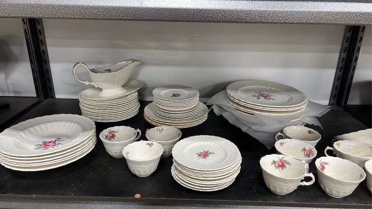 Lot Vintage Copelands Spodes Jewel China Dishes - Dixon's Auction at ...
