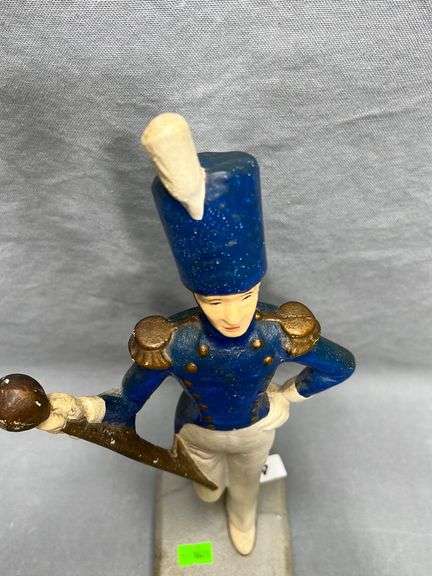 Antique cast iron band conductor doorstop - Dixon's Auction at Crumpton