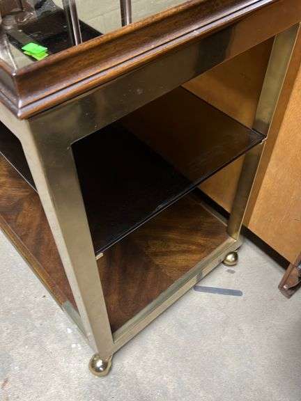 MCM Hollywood Regency bar cart - Dixon's Auction at Crumpton