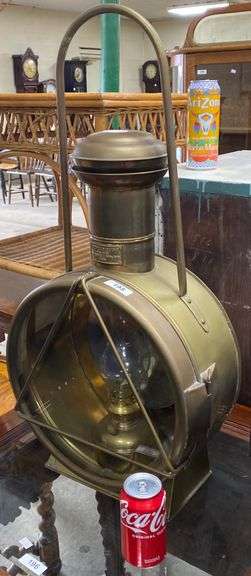 Reproduction railroad lantern - Dixon's Auction at Crumpton