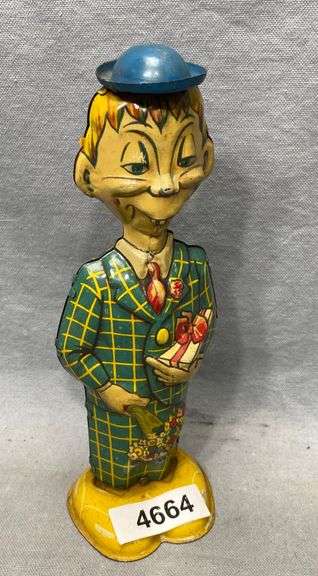 Marx Mortimer Snerd wind up tin toy - Dixon's Auction at Crumpton