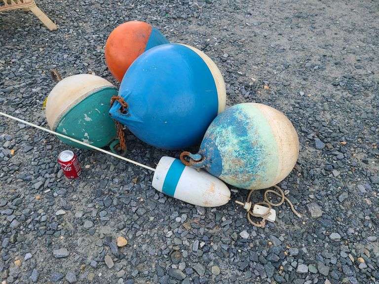 Lot nautical buoys/floats - Dixon's Auction at Crumpton