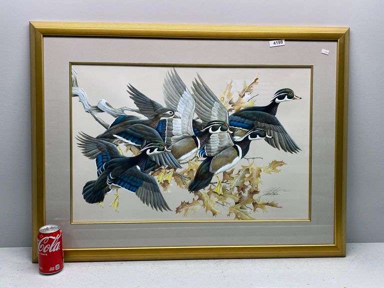 Art Lamay artist-signed duck print - Dixon's Auction at Crumpton