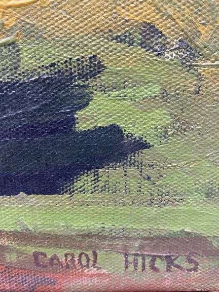 Carol Hicks oil painting - Dixon's Auction at Crumpton