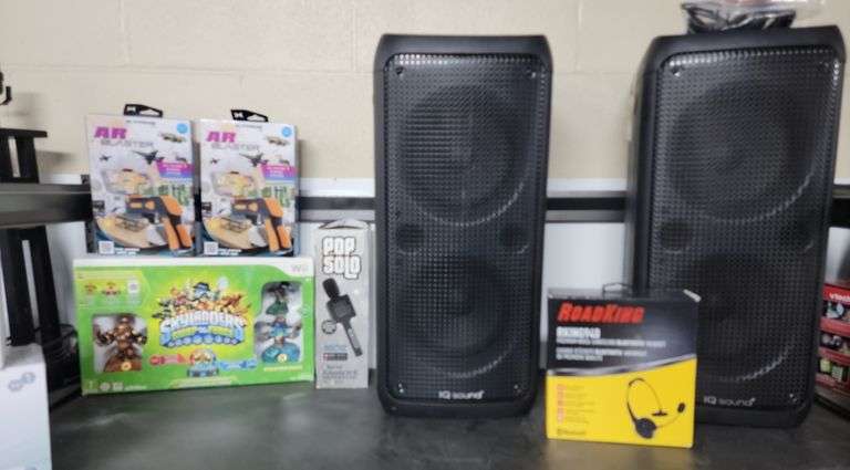 Lot IQ Sound Speakers, Pop Solo Microphone, Skylanders etc - Dixon's ...
