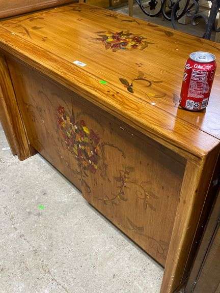 Rustic painted server - Dixon's Auction at Crumpton