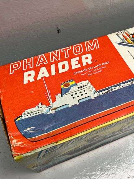 Vintage Ideal Phantom Raider battleship toy w/ box - Dixon's Auction at ...