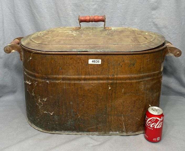 Antique copper boiler - Dixon's Auction at Crumpton