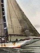 Stephen Bleinberger sloop painting - Dixon's Auction at Crumpton