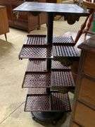 Antique cast iron revolving bookcase with 1870s patent date - Dixon's ...