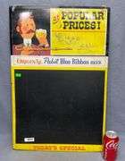 Vintage Pabst Blue Ribbon advertising menu board - Dixon's Auction at ...