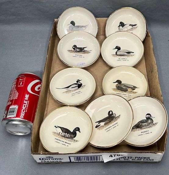 9 Delaware Ducks Unlimited Lem Ward dishes - Dixon's Auction at Crumpton