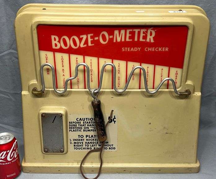 Vintage Boose-O-Meter coin op game - Dixon's Auction at Crumpton