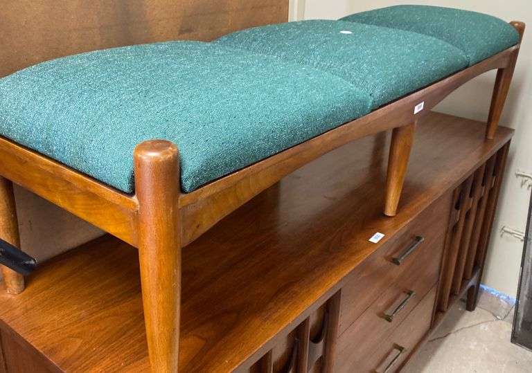 MCM three-seat bench - Dixon's Auction at Crumpton