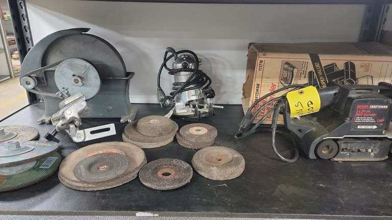 Lot Grinder, Wheel & Sander w/ wheels - Dixon's Auction at Crumpton