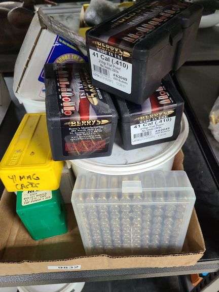 41 Magnum reloading supplies bullets and cases - Dixon's Auction at ...