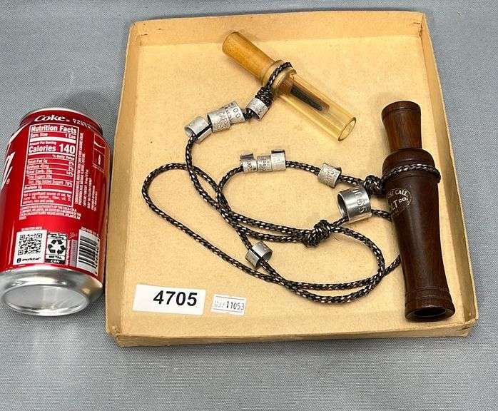 2 Vintage game calls & migratory duck bands - Dixon's Auction at Crumpton