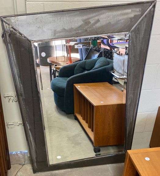 MCM style metal mirror - Dixon's Auction at Crumpton