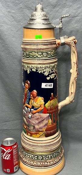Large German beer stein - Dixon's Auction at Crumpton