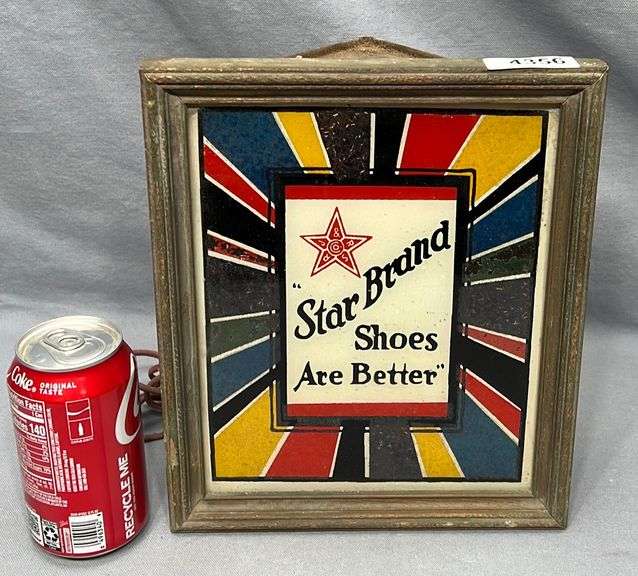 Vintage Star Brand Shoes lighted advertising sign - Dixon's Auction at ...
