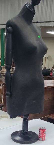 Porcelain top table + mannequin - Dixon's Auction at Crumpton