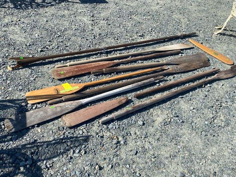 vintage boat oars lot - Dixon's Auction at Crumpton