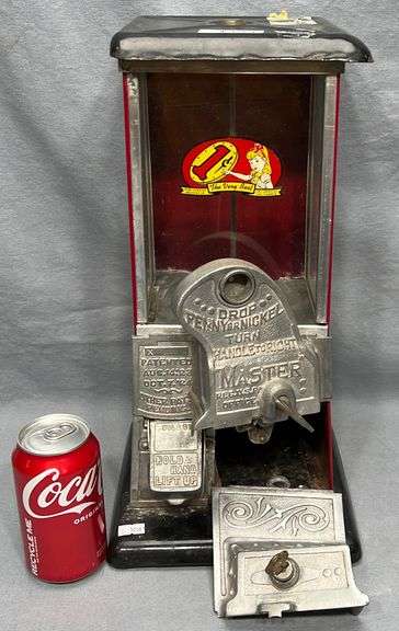 Vintage "Master" coin op candy vending machine - Dixon's Auction at ...