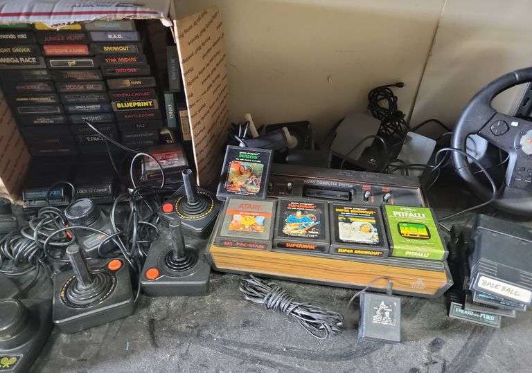 Lot Vintage Atari Games, System etc - Dixon's Auction at Crumpton