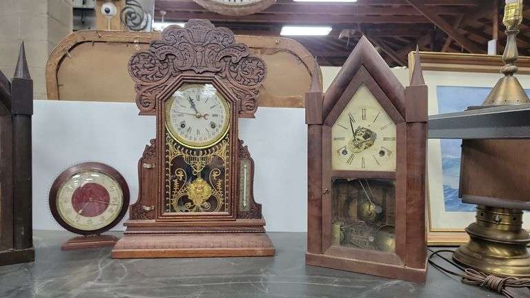 Lot Antique Clocks - Dixon's Auction at Crumpton