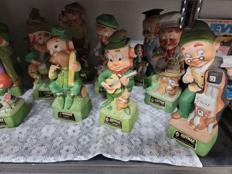 Lot Vintage 1970's Hoffman Whiskey Figural Decanters - Dixon's Auction ...