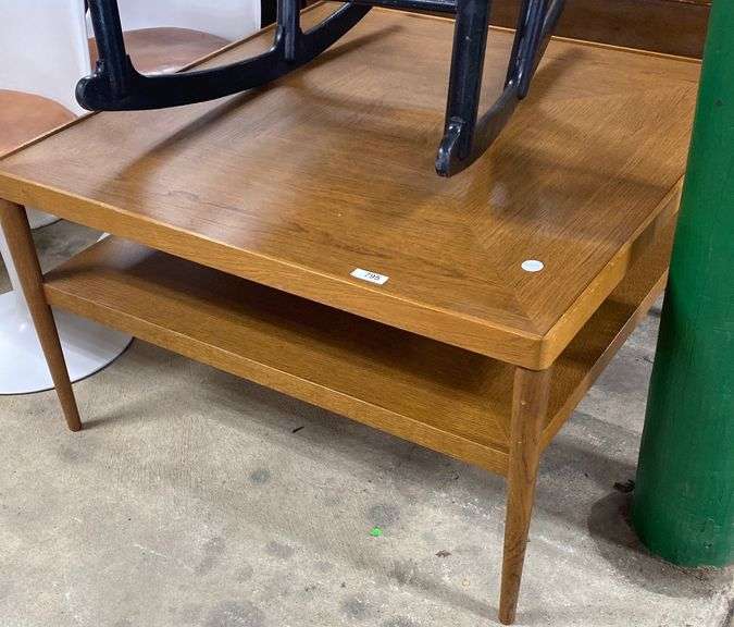 MCM square coffee table - Dixon's Auction at Crumpton
