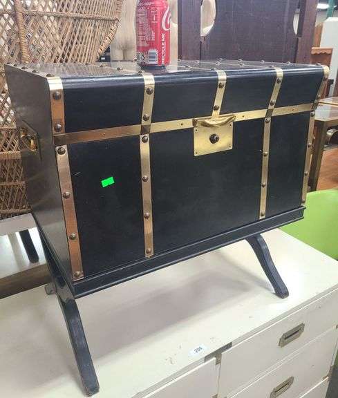 Lane Stowaway MCM faux trunk cedar chest - Dixon's Auction at Crumpton