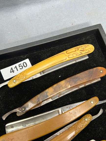 5 Antique straight razors - Dixon's Auction at Crumpton