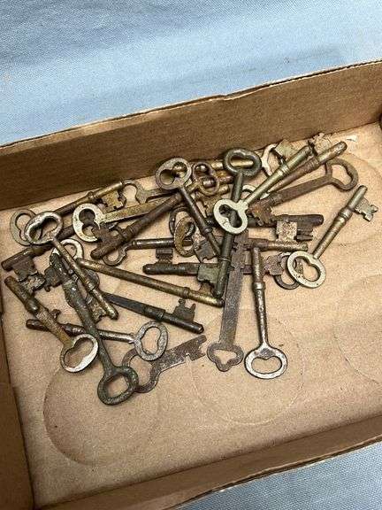Lot of 25 antique skeleton keys - Dixon's Auction at Crumpton