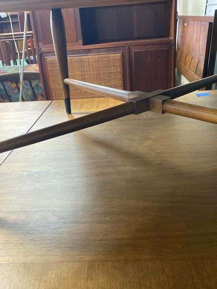 Lane MCM round coffee table - Dixon's Auction at Crumpton