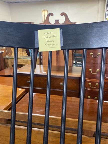 Hans Wegner MCM rocking chair - Dixon's Auction at Crumpton