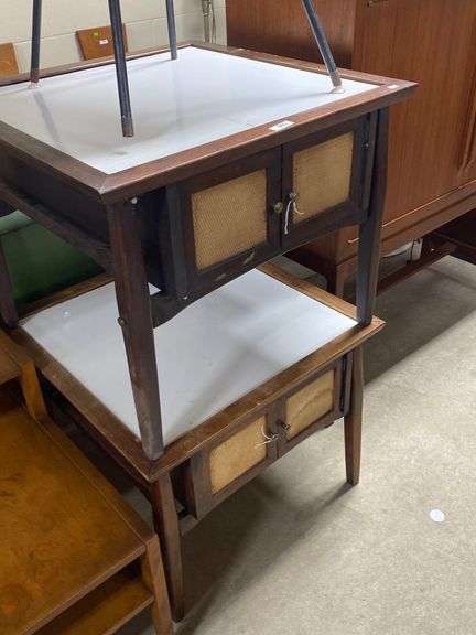 Pair MCM end tables, as-is - Dixon's Auction at Crumpton