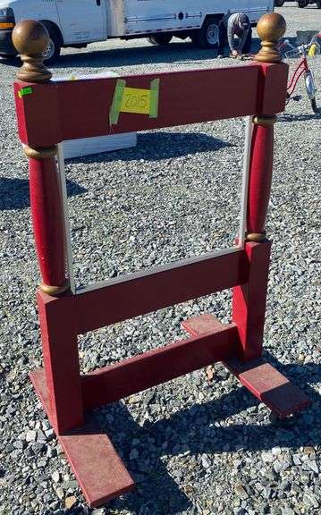 wooden sign display - Dixon's Auction at Crumpton