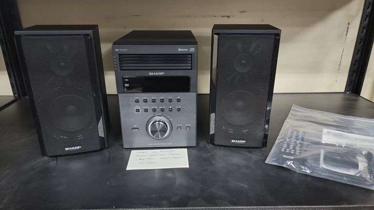 Sharp XL-BH250 Micro Component System Stereo - Dixon's Auction at Crumpton