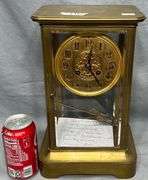 Antique Japy Freres crystal clock - Dixon's Auction at Crumpton