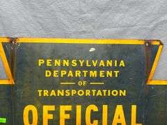 Vintage PA OFFICIAL INSPECTION STATION metal sign - Dixon's Auction at ...